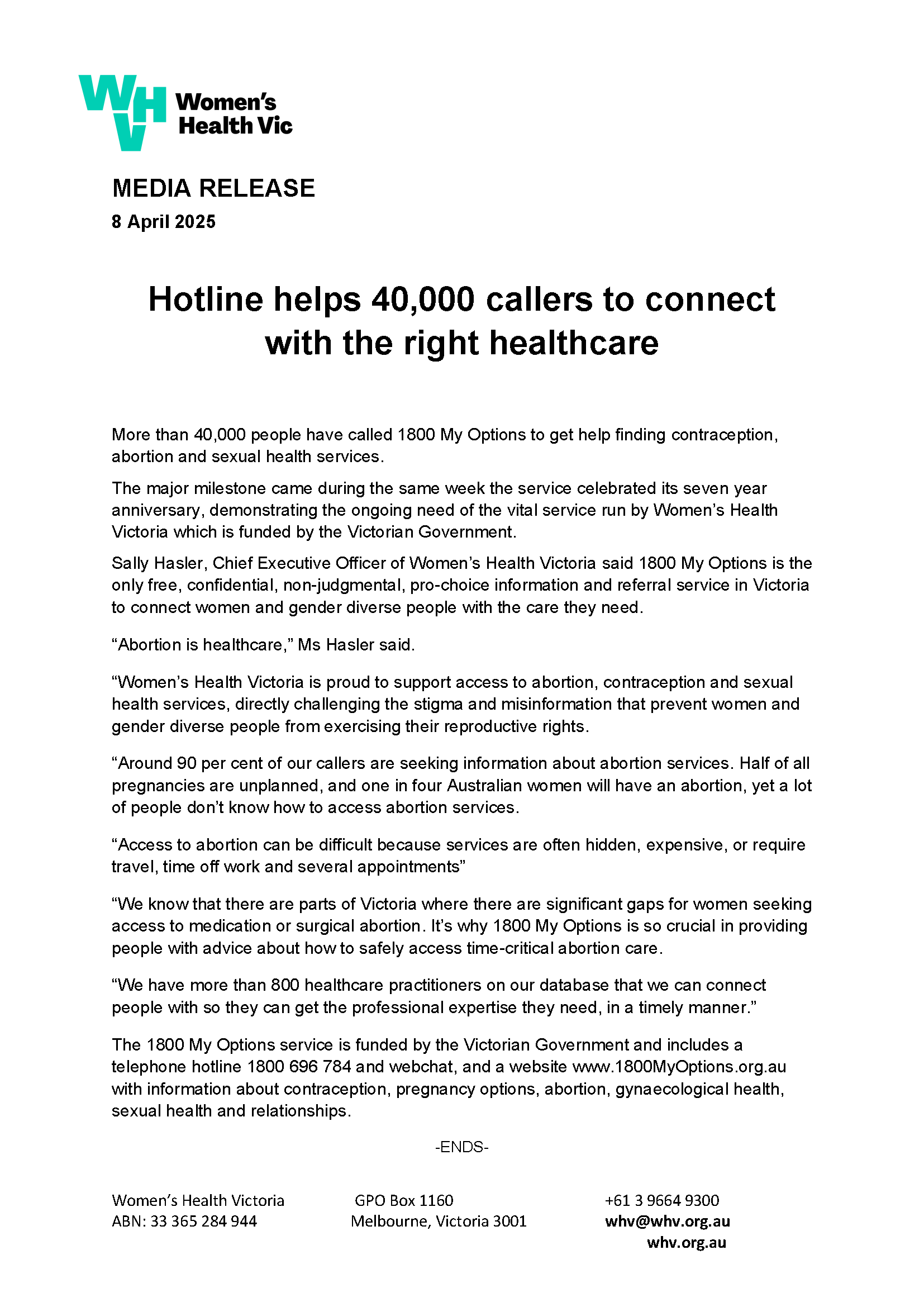 Hotline helps 40,000 callers to connect with the right healthcare ...